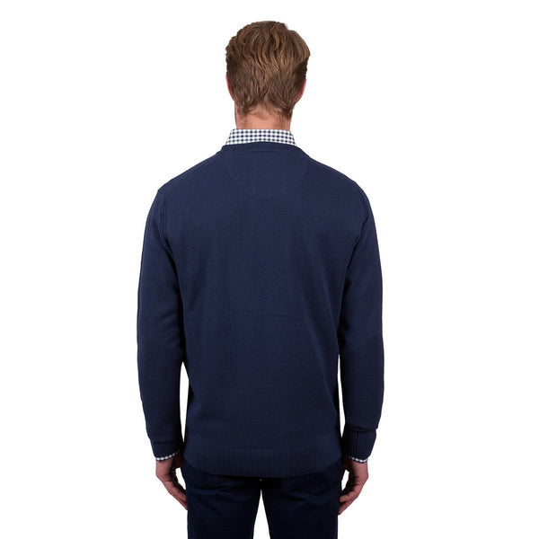 Thomas Cook Mens Crew Jumper | Raff | Blue - Hiscocks