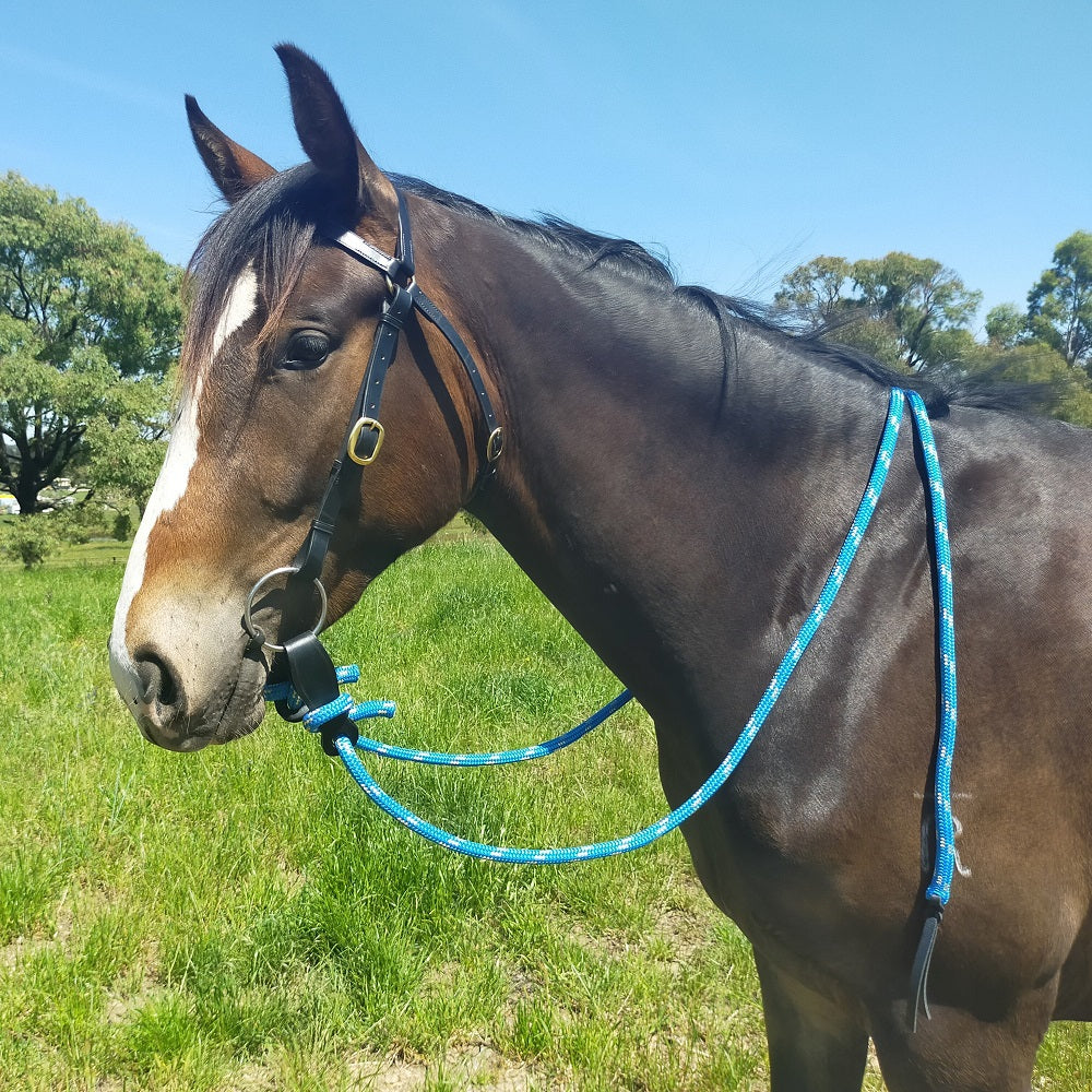 Nungar Knots Split 2m Reins Slobber Straps - Hiscocks