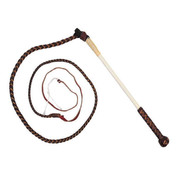 Toowoomba Saddlery Stock Whip | Red Hide | 4 Plait - Hiscocks